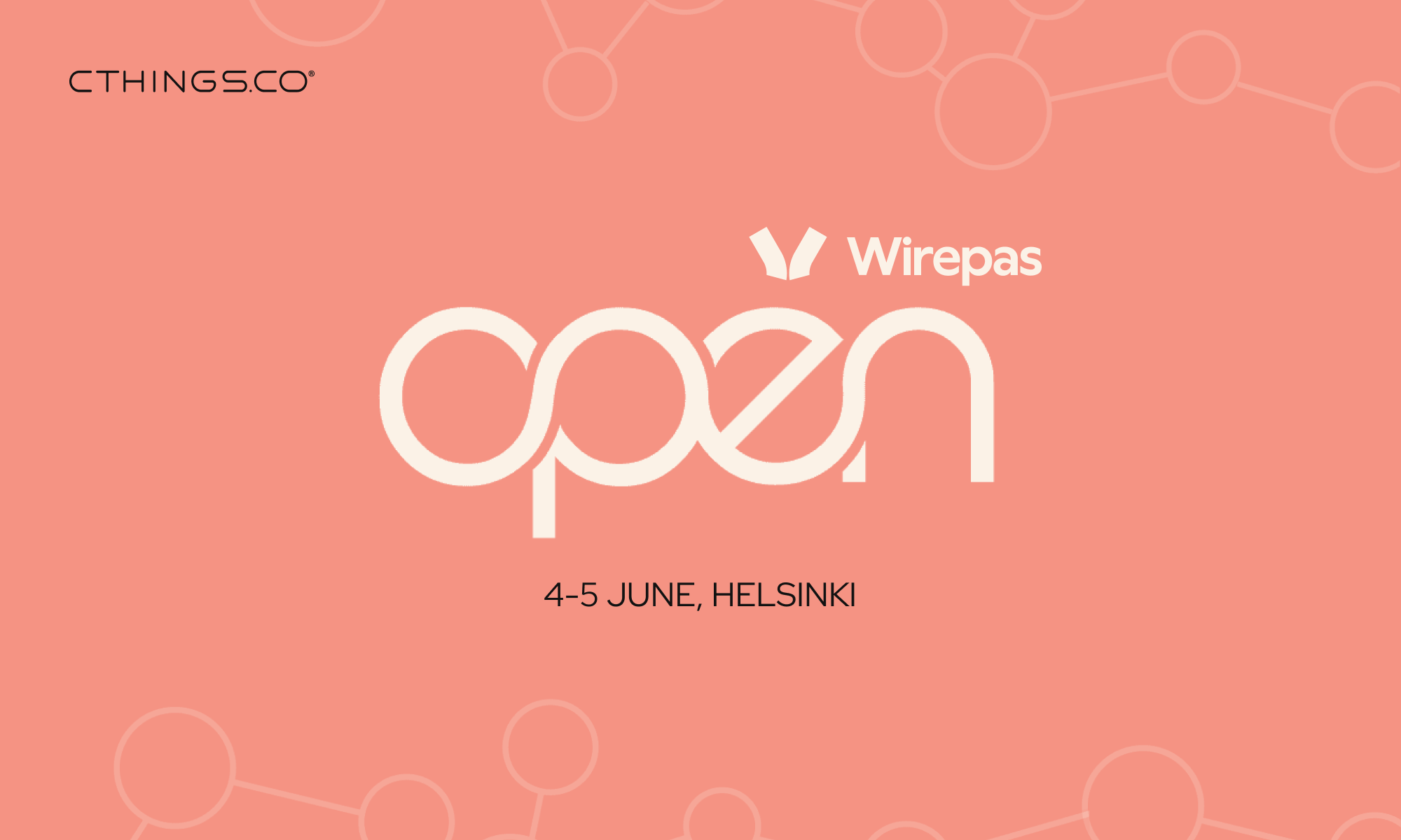 CTHINGS.CO as the Silver Sponsor at this year's Wirepas OPEN.